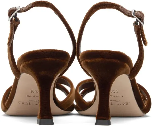 JIMMY CHOO Elsy 70 Sandals - Bronze