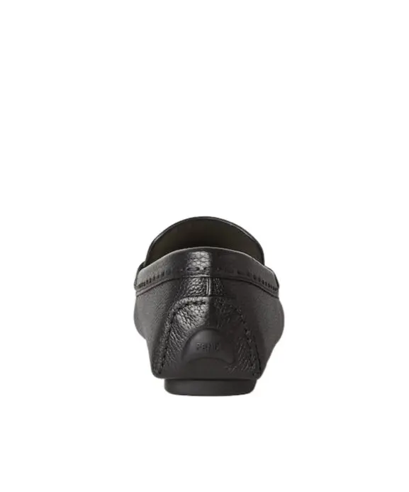 Fendi Selleria Driving Loafers With Ff Detail - Black