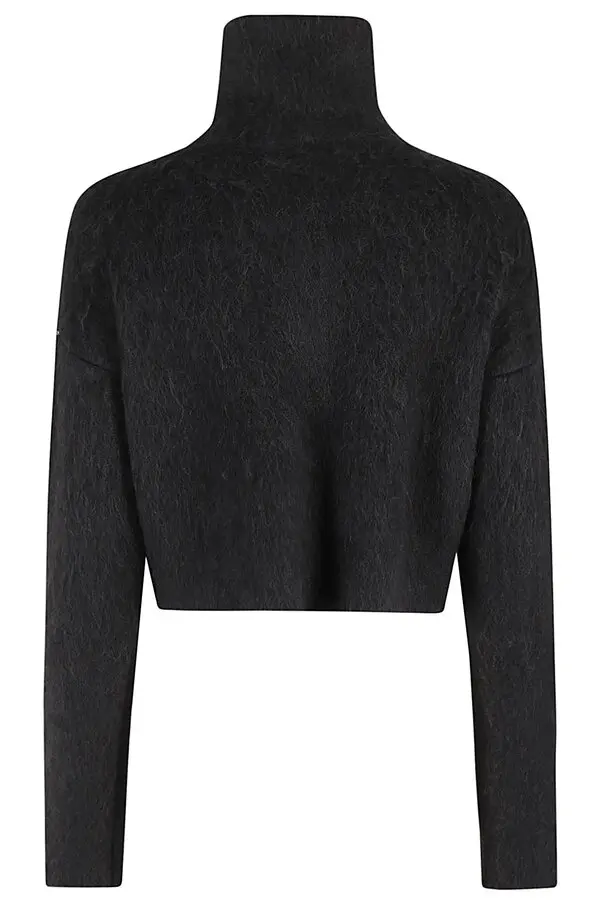 Sportmax Cropped Zip Detail Jumper