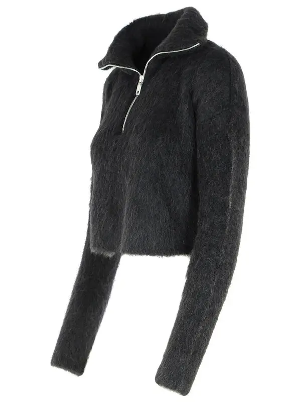Sportmax Cropped Zip Detail Jumper