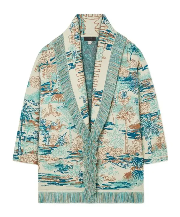 Alanui Lost In The Blue Belted Cardigan - Multicolor