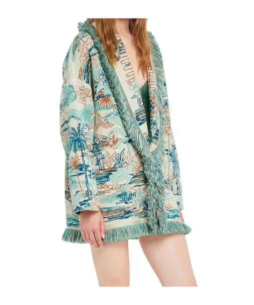 Alanui Lost In The Blue Belted Cardigan - Multicolor