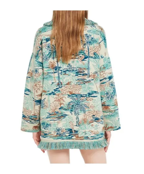 Alanui Lost In The Blue Belted Cardigan - Multicolor