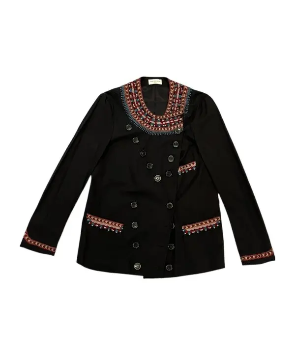 Dries Van Noten Double-breasted Embellished Suit Jacket