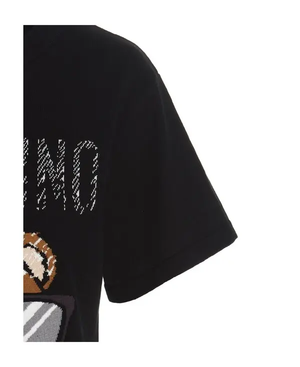 Moschino Round Neck Short Sleeve Dress