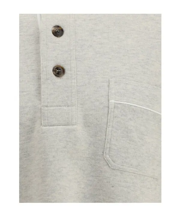 TOM FORD Half-button Pullover With Stand-up Collar And Chest Pocket