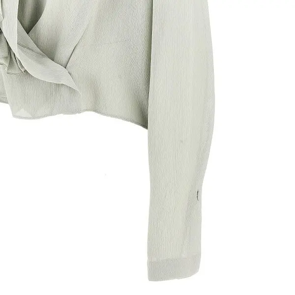 Alberta Ferretti Ruffled V-neck Shirt