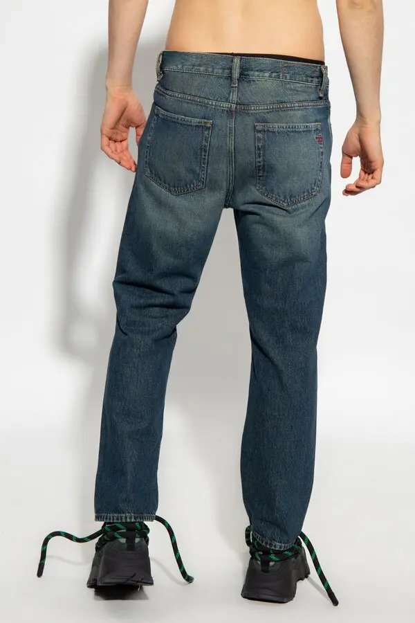 DIESEL® 2020 D-viker Mid-rise Straight Leg Jeans - Blue
