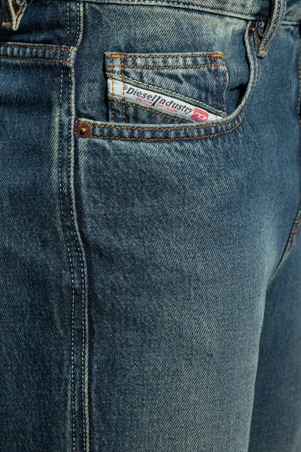 DIESEL® 2020 D-viker Mid-rise Straight Leg Jeans - Blue