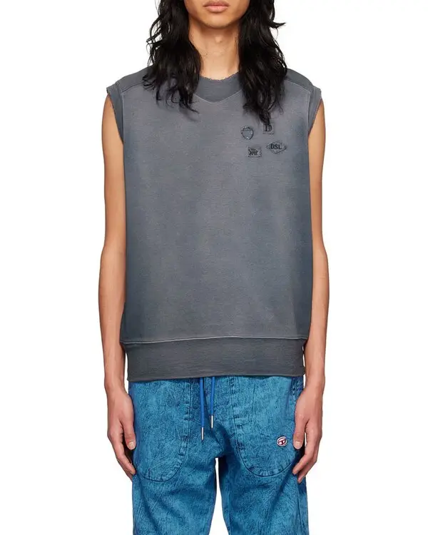 DIESEL® Logo Sleeveless Sweatshirt - Multicolor
