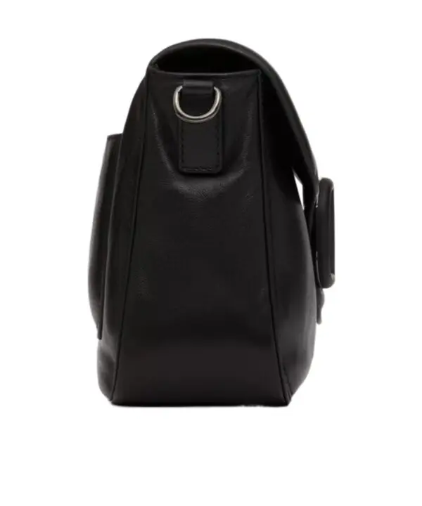 Valentino Garavani Noir Vlogo Signature Foldover Top Shoulder Bag