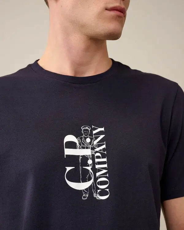 C.P. COMPANY Logo-print Cotton T-shirt