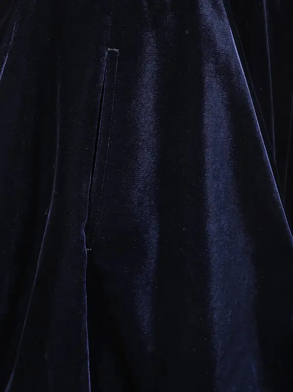 Comme Des Garçons Velvet Sleeveless Jumpsuit - Black