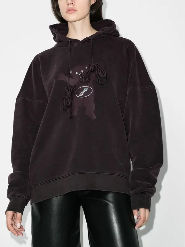We11Done Teddy Bear Graphic Hoodie