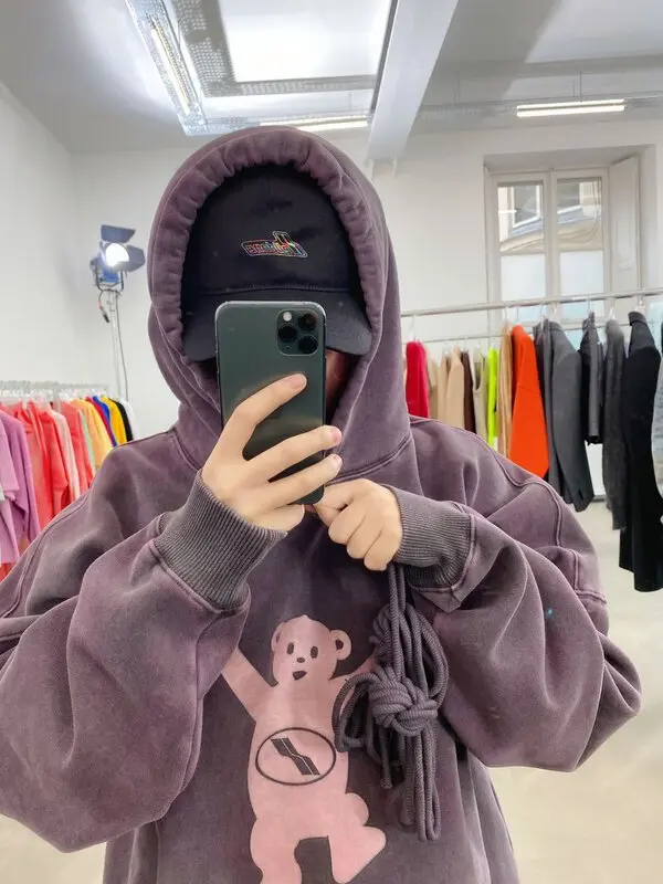 We11Done Teddy Bear Graphic Hoodie