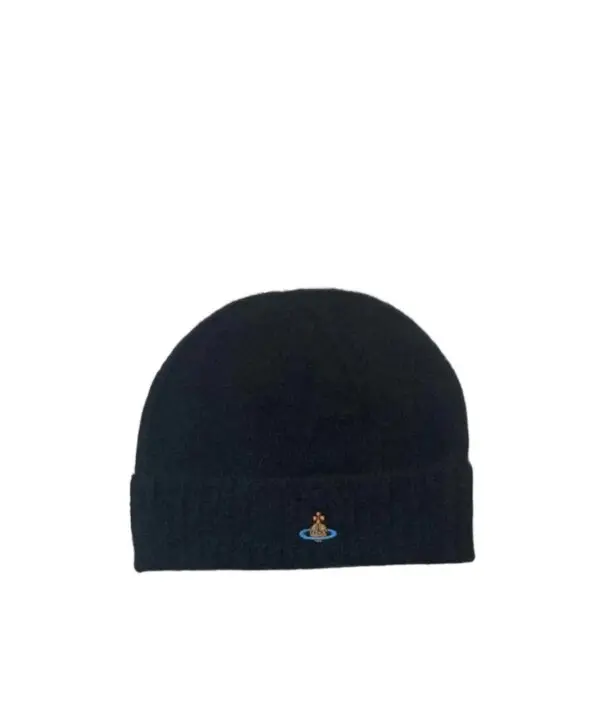 VIVIENNE WESTWOOD Ribbed Knit Beanie - Black