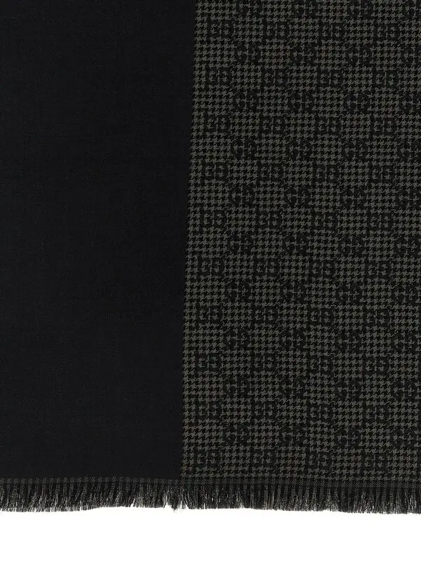 Gucci Monogrammed Fringed Scarf