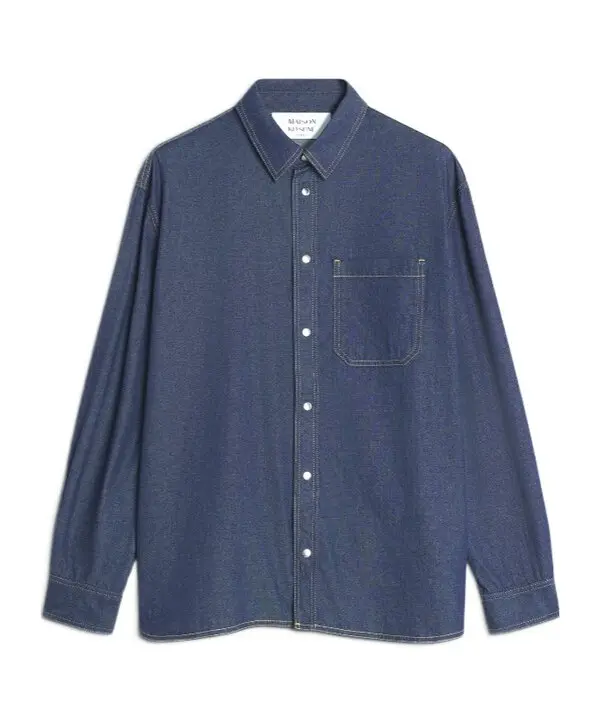 Maison Kitsuné Snap-button Denim Shirt