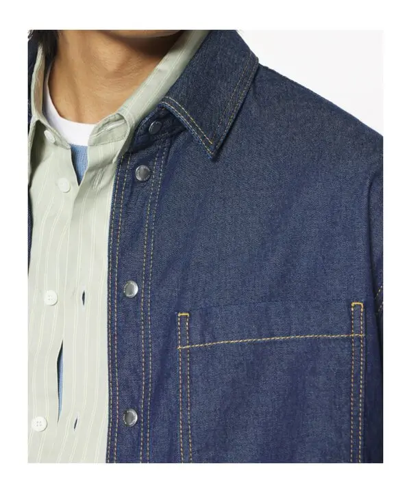 Maison Kitsuné Snap-button Denim Shirt