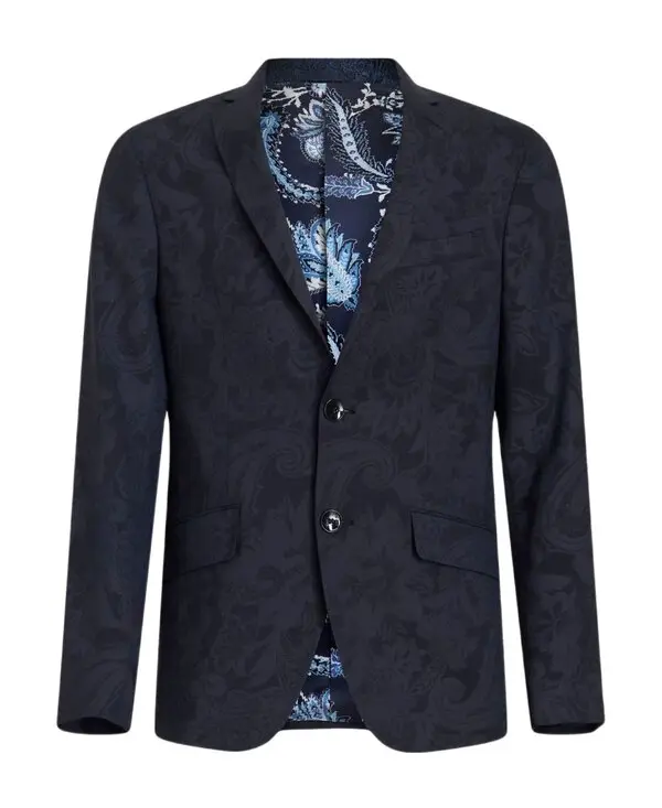 Etro Single Breasted Long Sleeved Blazer - Black