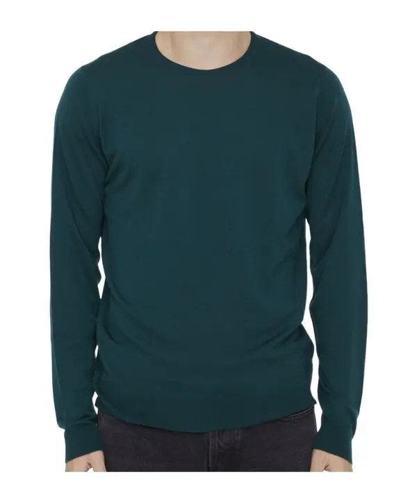 John Smedley Lundy Merino Wool Jumper - Green