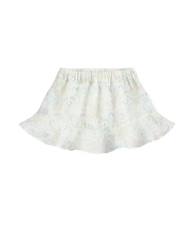 Dior Embroidered Bee Ruffle Hem Baby Skirt