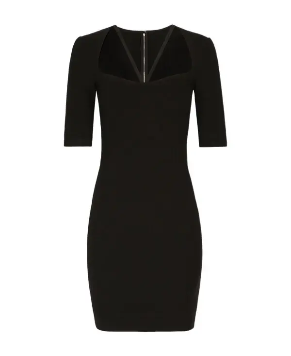 Dolce & Gabbana Square Neck Half Sleeve Dress
