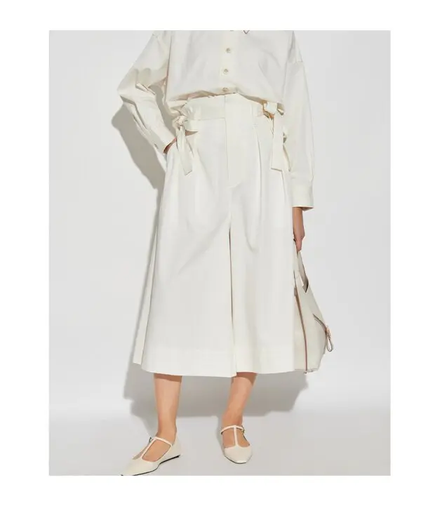 Fabiana Filippi Tie-waist Culotte Pants