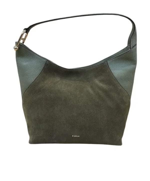 Furla Logo Lettering Top Handle Bag - Black