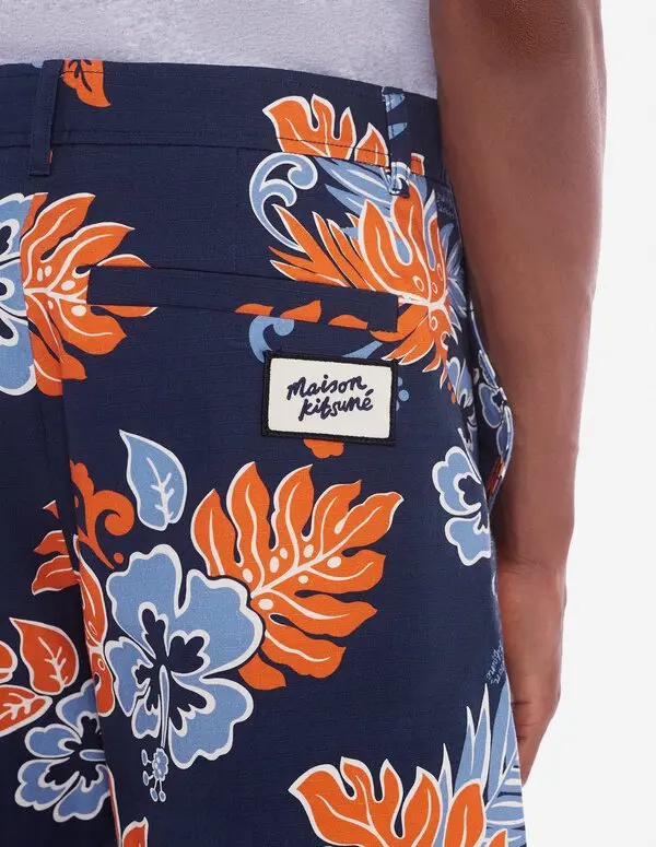 Maison Kitsuné Floral Print Board Shorts
