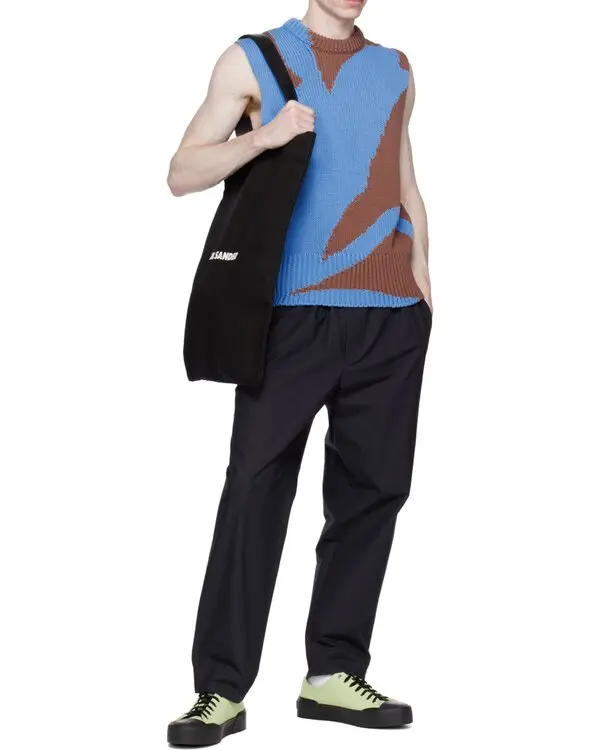 JIL SANDER Logo Printed Top Handle Bag