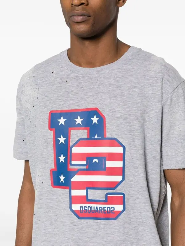 Dsquared2 Distressed Crewneck T-shirt