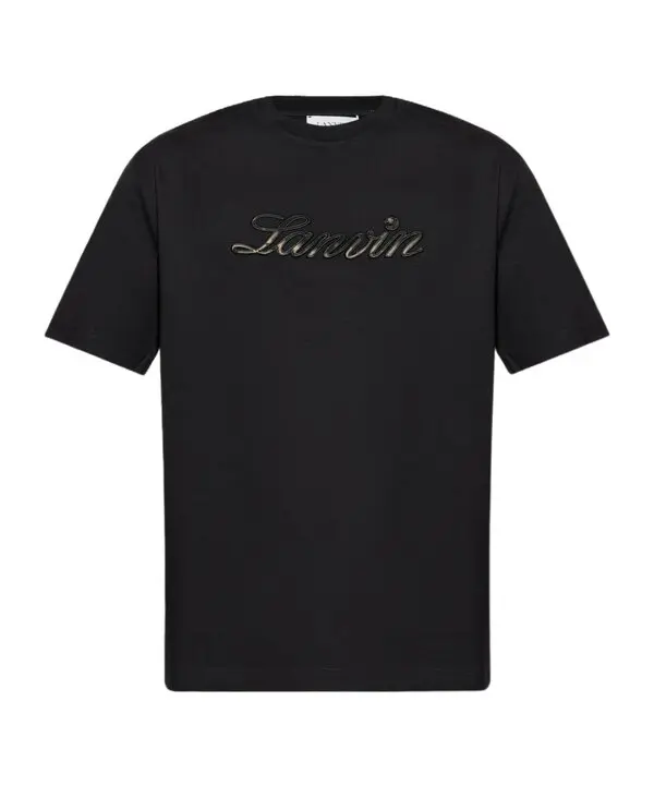 LANVIN Logo Denim T-shirt
