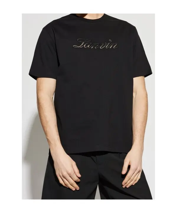 LANVIN Logo Denim T-shirt