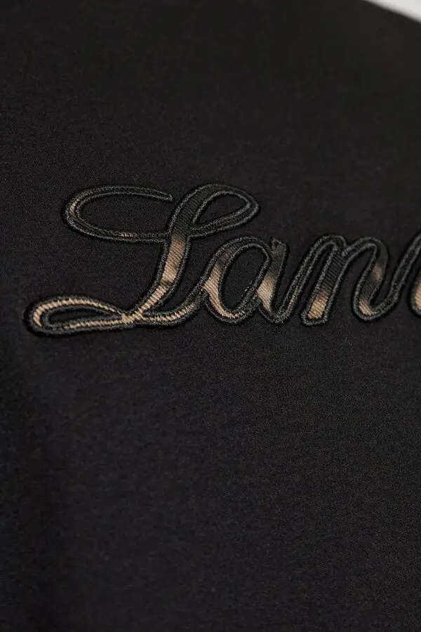 LANVIN Logo Denim T-shirt