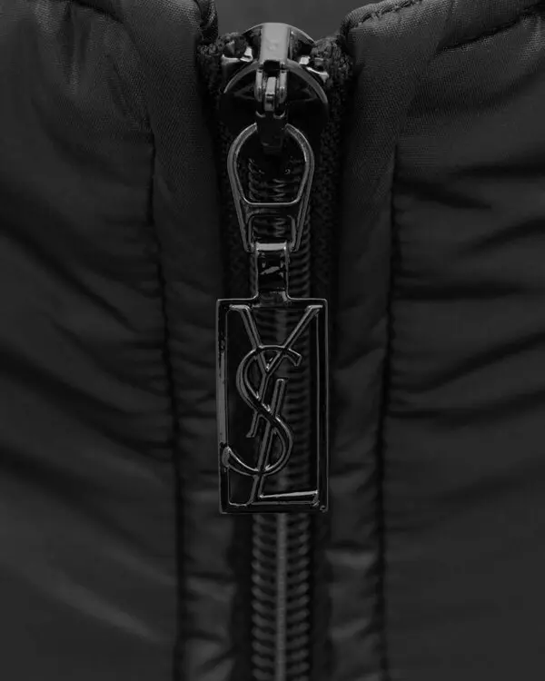 Saint Laurent Cassandre Zip-up Puffer Jacket