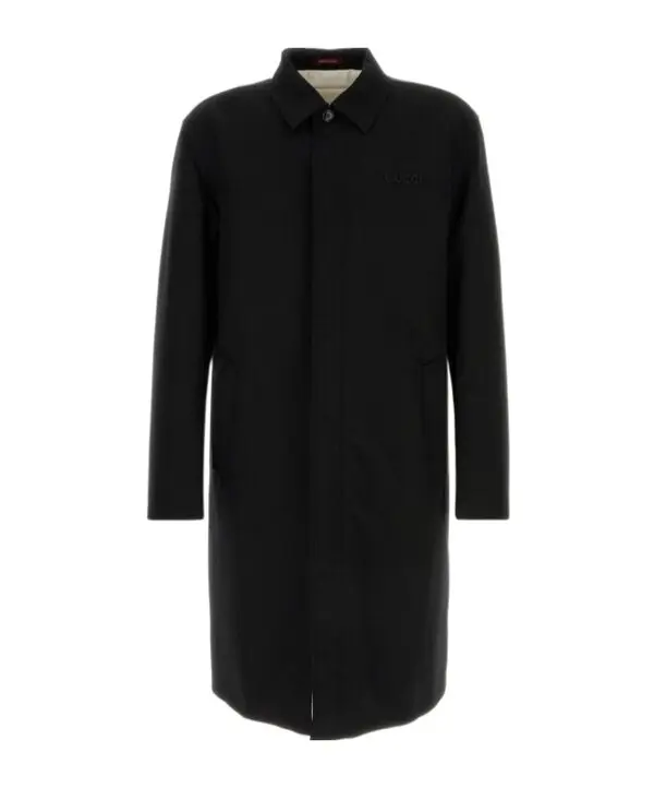 Gucci Logo Patch Long Sleeve Coat