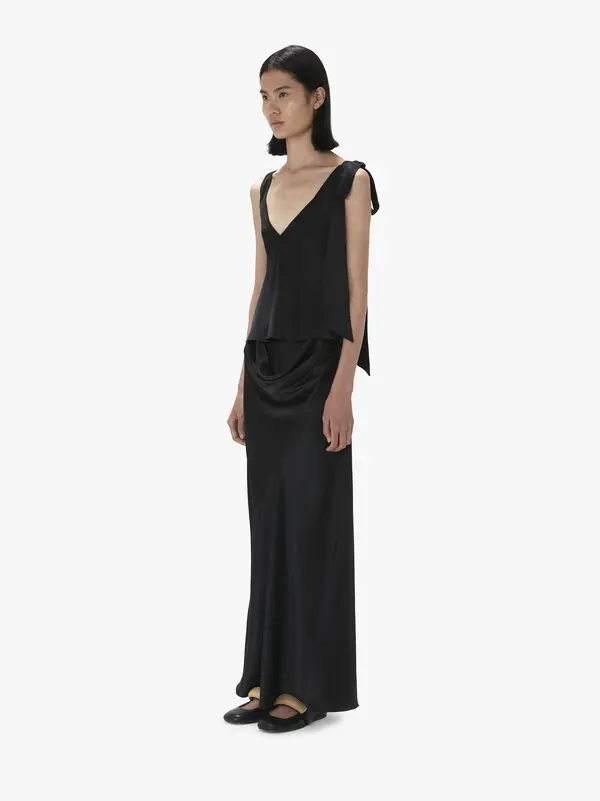 J.W.ANDERSON Draped Silk Maxi Skirt