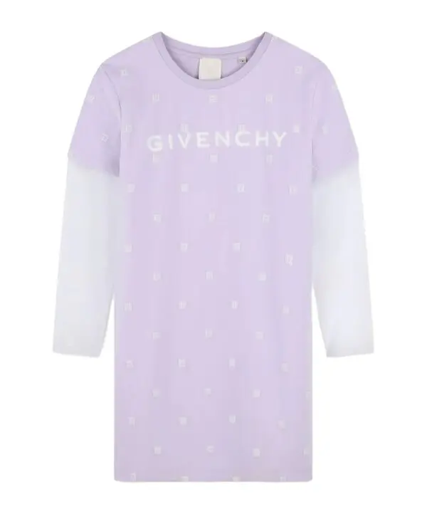 Givenchy Logo Print Layered Dress
