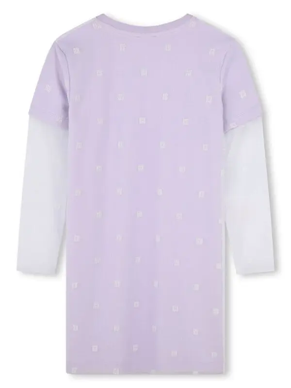 Givenchy Logo Print Layered Dress