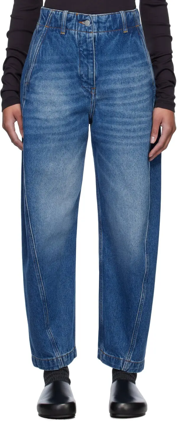 Studio Nicholson Belt Loop Jeans - Blue