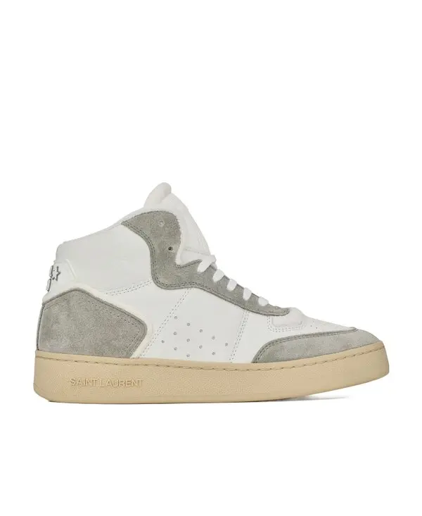 Saint Laurent Sl/80 Embossed Logo High-top Sneakers