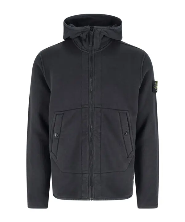 Stone Island Long-sleeved Zip-up Hooded Casual Jacket