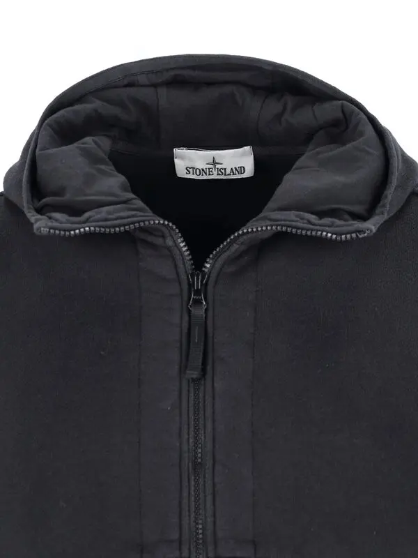 Stone Island Long-sleeved Zip-up Hooded Casual Jacket
