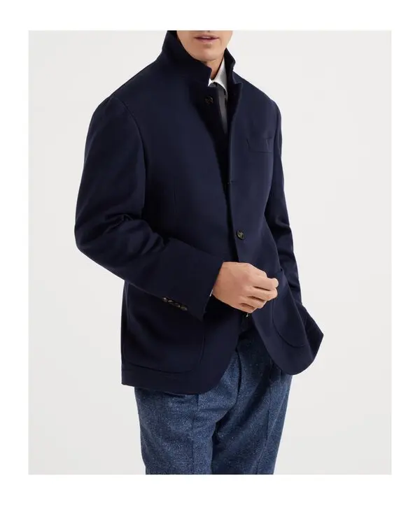 Brunello Cucinelli Notched-lapels Cashmere-wool Blazer