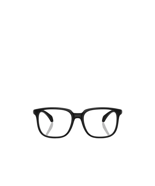 Moncler Square Frame Eyeglasses - Bright Black