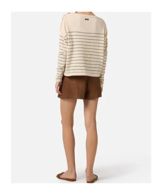 Elisabetta Franchi Pleated Tailored Shorts - Leather