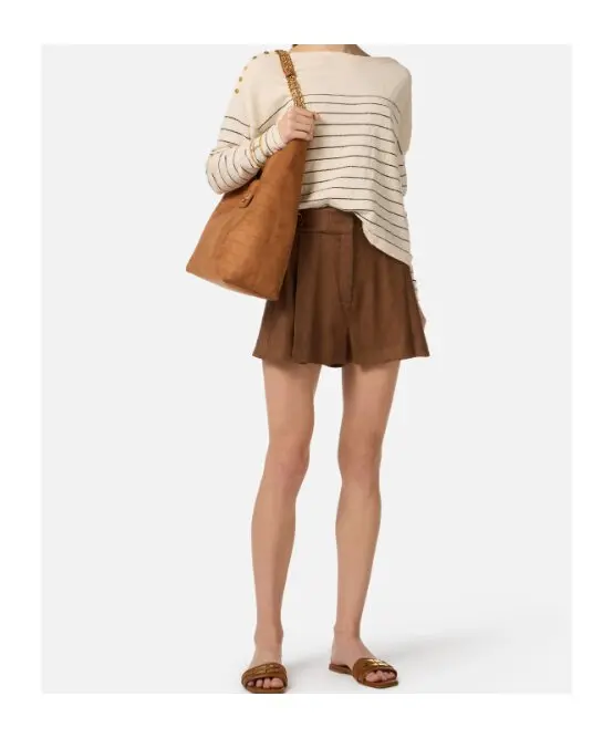 Elisabetta Franchi Pleated Tailored Shorts
