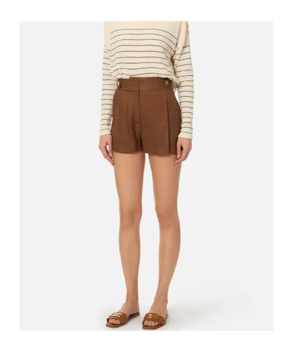 Elisabetta Franchi Pleated Tailored Shorts