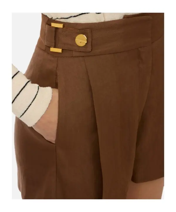 Elisabetta Franchi Pleated Tailored Shorts